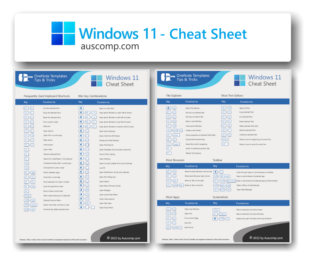 MS OneNote Cheat Sheet – Auscomp.com News